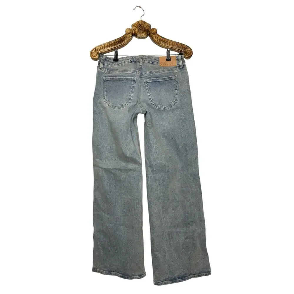 PacSun | Jeans | Pacsun Jeans Wide Leg Curvy Baggy Low Rise Light Grey ...